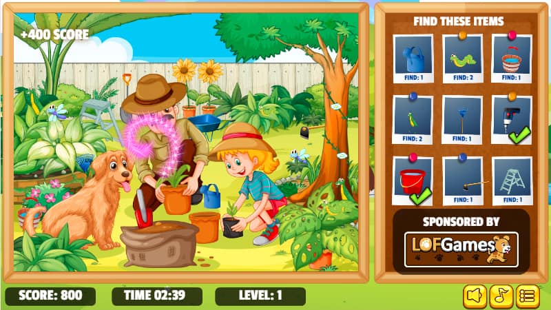 Garden Hidden Objects - Gratis Online Spel | FunnyGames